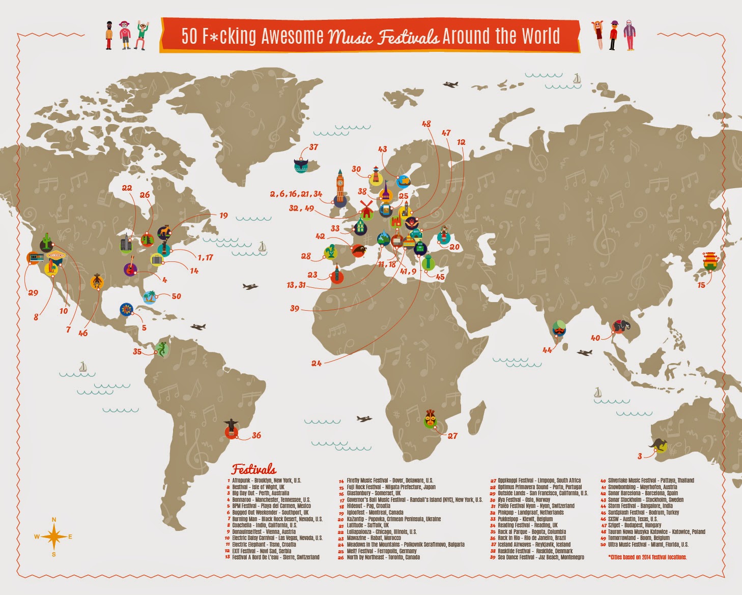 MUSICA: MAPA GEOGRAFICO