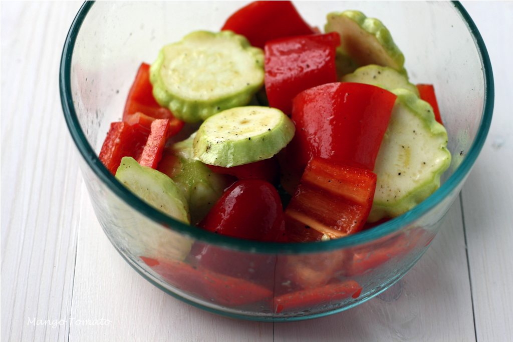 Mango & Tomato: Grilled Vegetable & Havarti Pita-nini