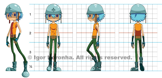 3D Character Wireframe