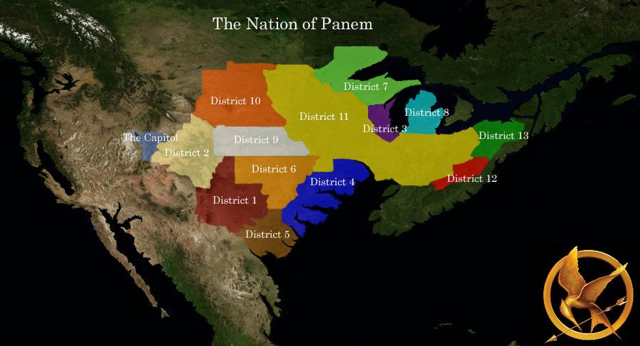 Los juegos del hambre: Mapa de Panem
