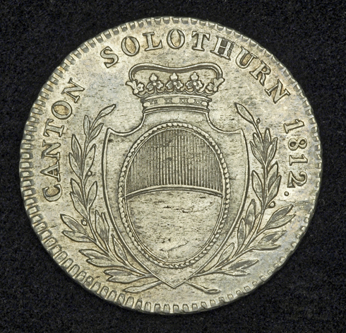 Swiss Cantons Coins 1 Silver Frank Coin of 1812, Solothurn.|World ...