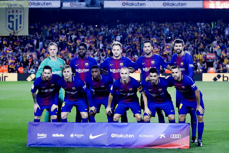 EQUIPOS DE FÚTBOL: formaciones históricas y actuales: BARCELONA contra ...