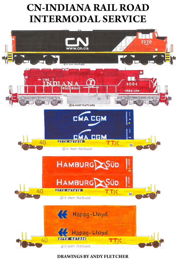 Andy Fletcher Blog-: Canadian National and Indiana Railroad Intermodal ...