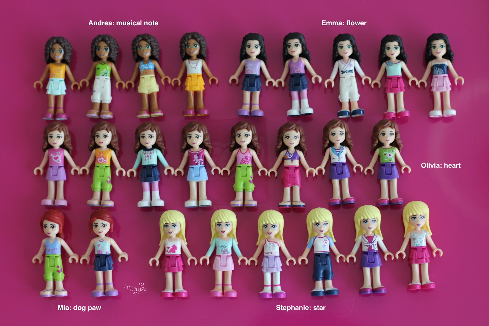 Maya's Minidollology: Character-specific tops for Friends mini-dolls