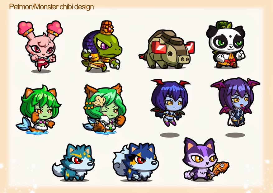 DayDreamer: Monster/Chibi design vector