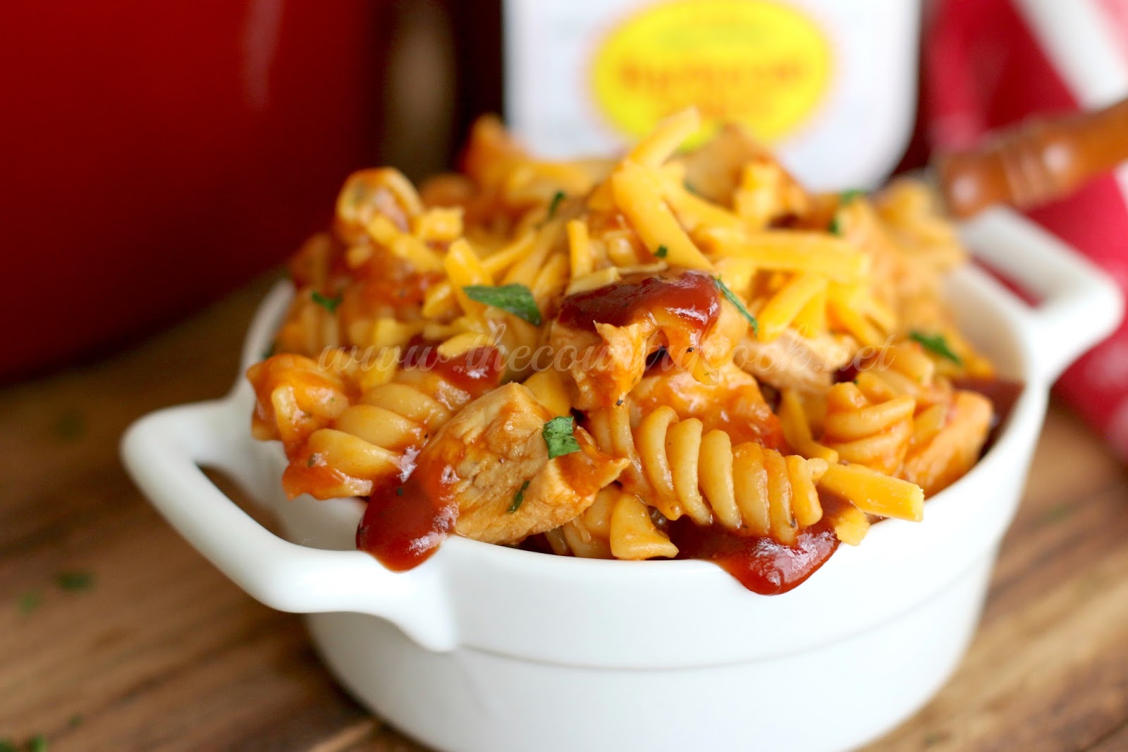 One Pot BBQ Chicken Pasta - The Country Cook