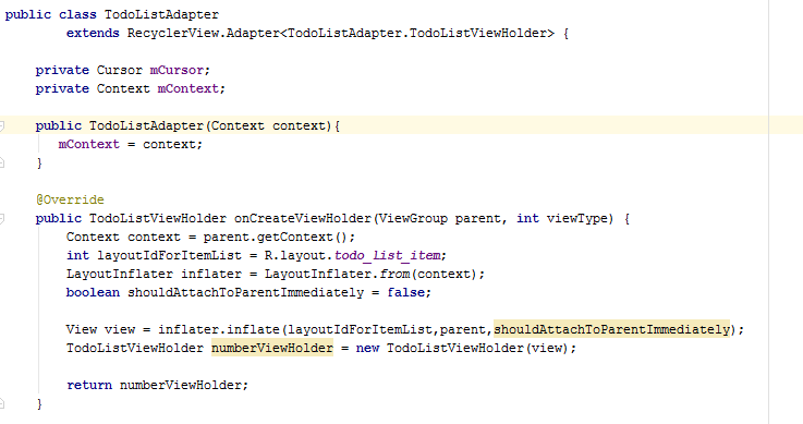 Display and Swipe-to-Delete Data in RecycleView using Cursor
