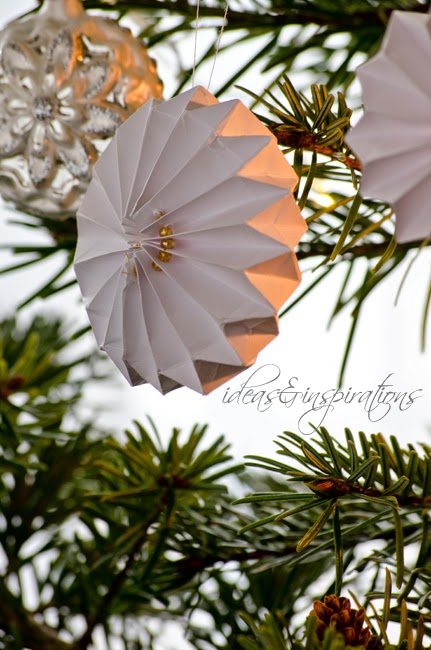 Ideas and Inspirations: Plissee Papieranhänger * plissee paper ornament