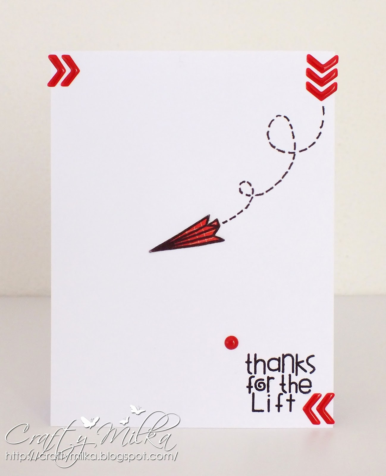 Crafty Milka: Rainbow Paper Plane Card Set