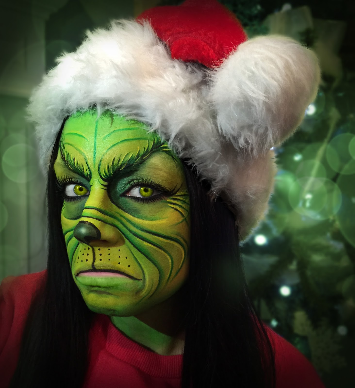 a Mason says what?: Grinch Face Makup