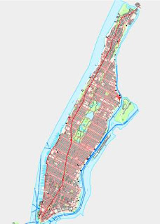 Map of Manhattan