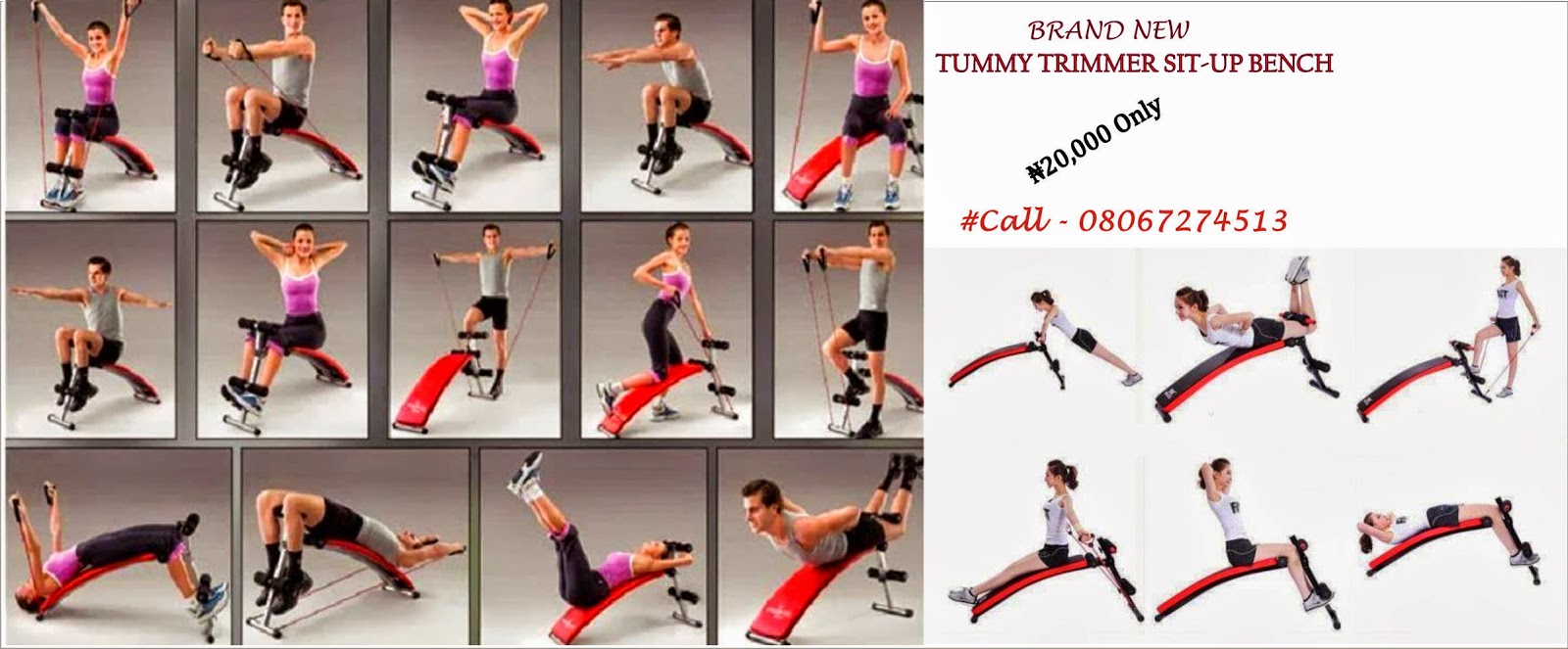 Cherry Market Place: Brand New Tummy Trimmer Sit-up bench @ #20,000 Only