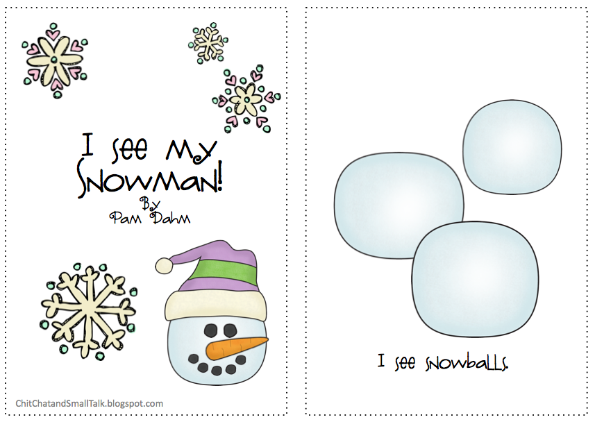 Chit Chat and Small Talk: I See My Snowman Emergent Reader