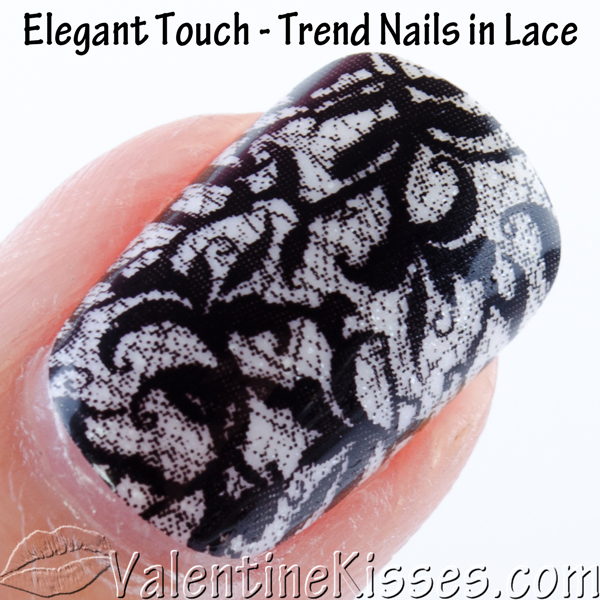 Valentine Kisses: Elegant Touch Trend Nails in Lace - pics, review