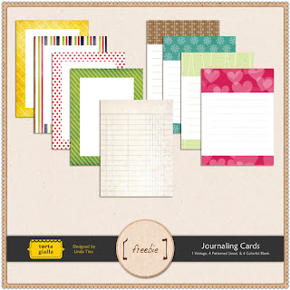 Total Papercrafts: Free journaling cards to download
