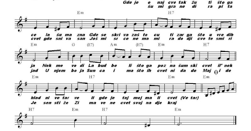 NOTE | DOMACE I STRANE: GDE JE ONAJ CVETAK ŽUTI AKORDI NOTE
