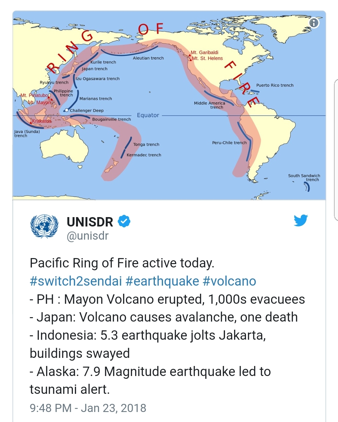 Geography: Volcanoes erupt across Asia