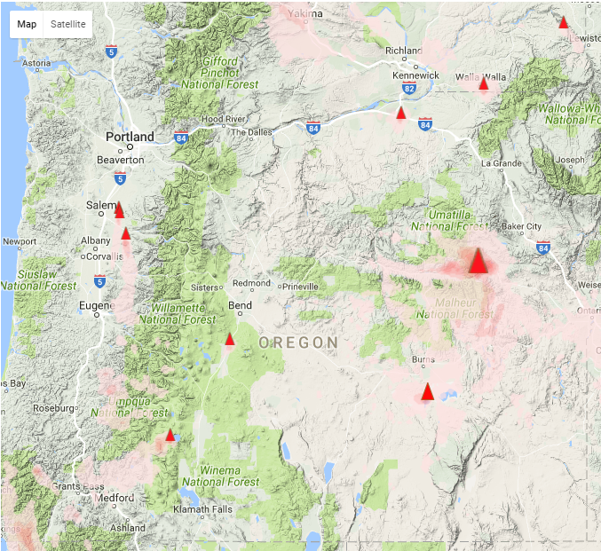 Oregon Smoke Information