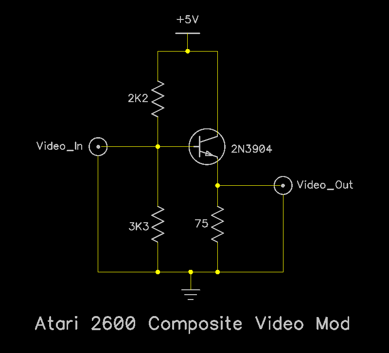 Tynemouth Software: Atari 2600 Composite Video Modification