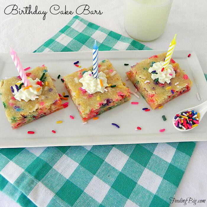 Birthday Cake Bars