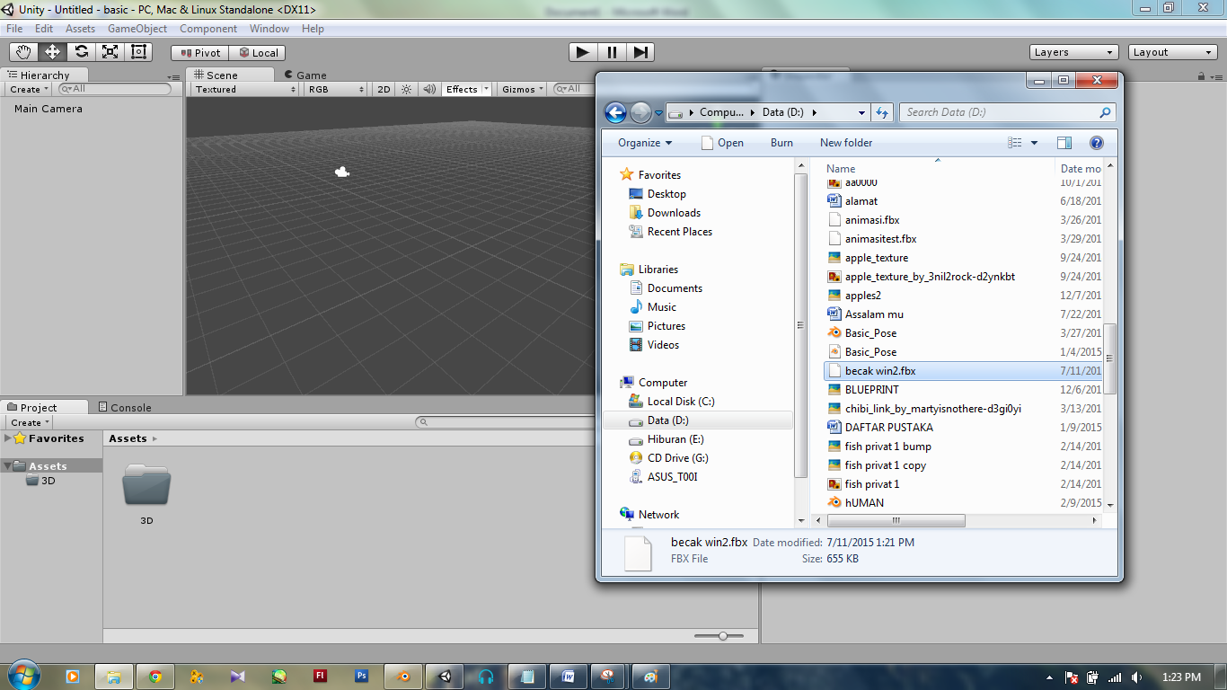 Basic Unity Cara Memasukan Objek 3D dari Blender | Design Maulana