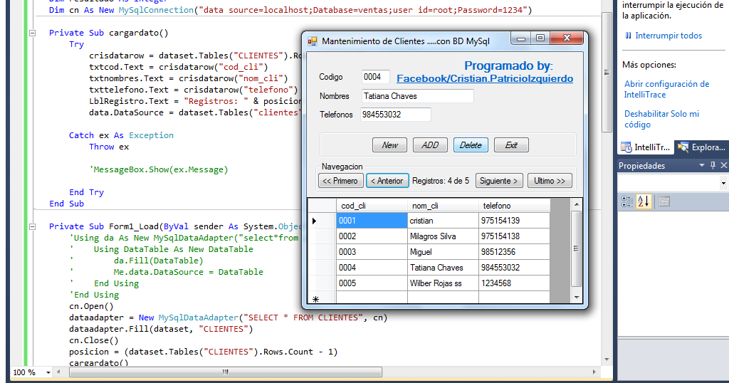 Mantenimiento de base de datos con MYSQL & Visual estudio 2010. ~ Articulos de programacion en ...