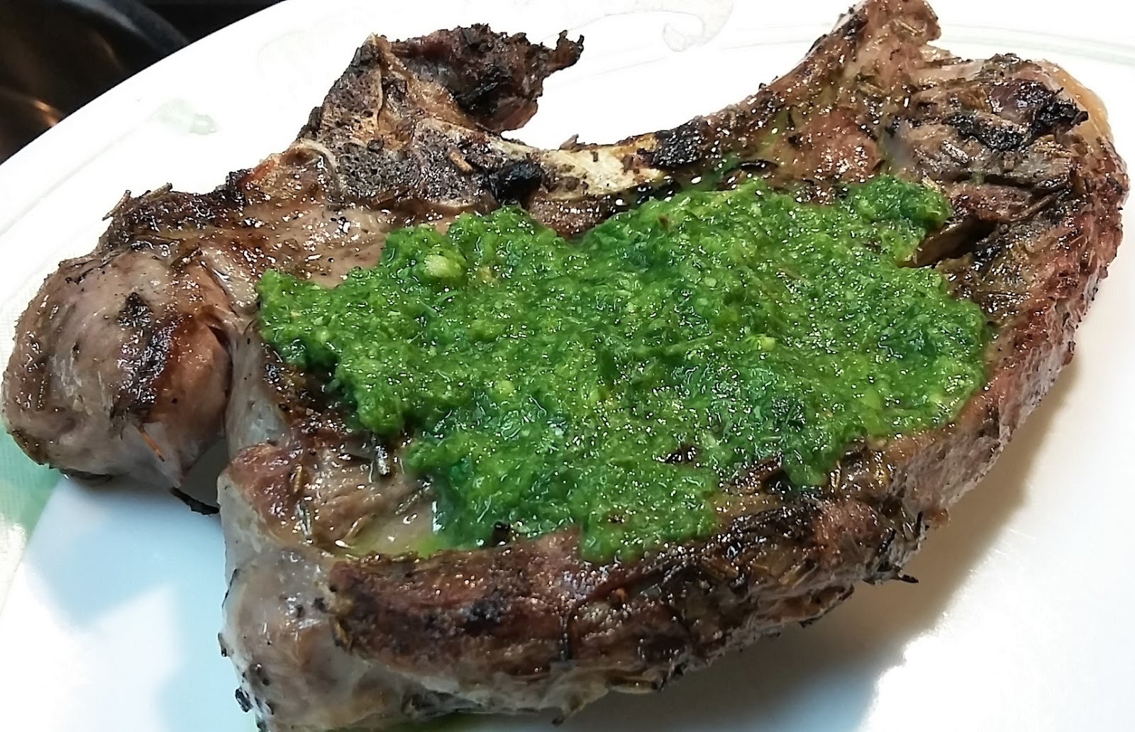 The Left Chapter: Spicy Mint Chutney w. BBQ Lamb Chops