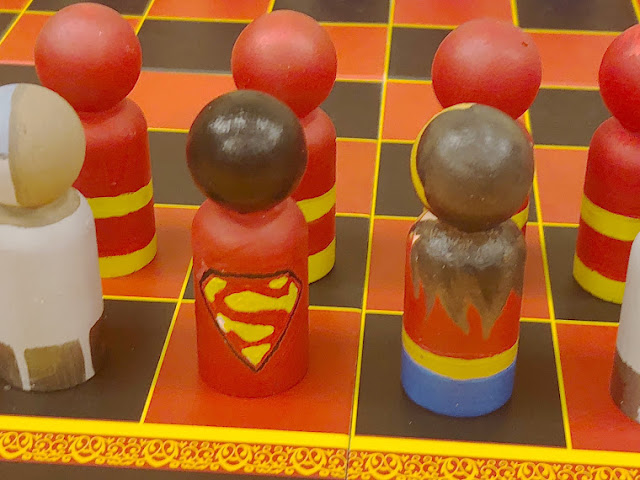 DIY Party Mom: Marvel vs DC DIY Superhero Chess Game