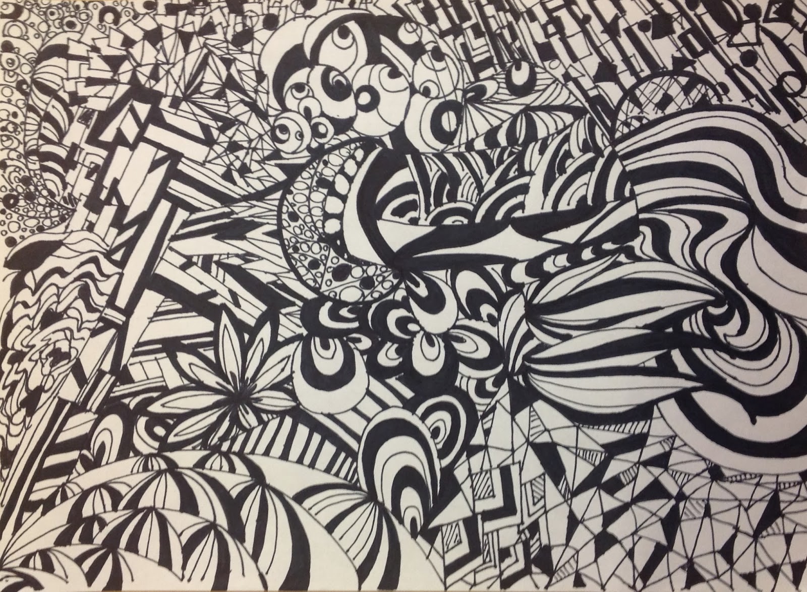 Mrs. Smiley's Art Room: 8th Grade Zentangles