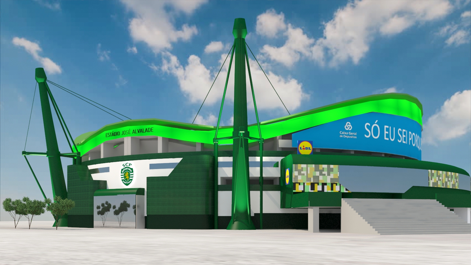 Proposta restyle exterior Estádio José Alvalade