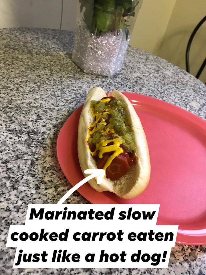 How To Make Slow-Cooked Carrot Hot Dogs (Bunny Dogs)