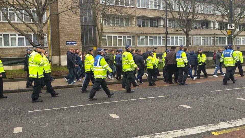 Football Hooligan Pictures: Arsenal at Spurs 7 Feb 2015