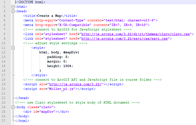 GEOG 455: Web GIS: Lab 5: ArcGIS API for JavaScript 1