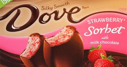 On Second Scoop: Ice Cream Reviews: Dove Strawberry Sorbet with Milk ...