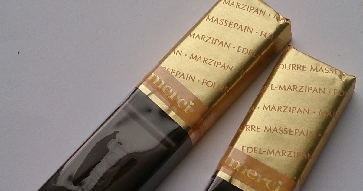Chwile zasłodzenia: Merci Edel-Marzipan ciemna 50 % z marcepanem