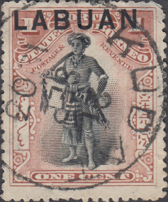 my North Borneo stamps: Labuan stamps used in North Borneo