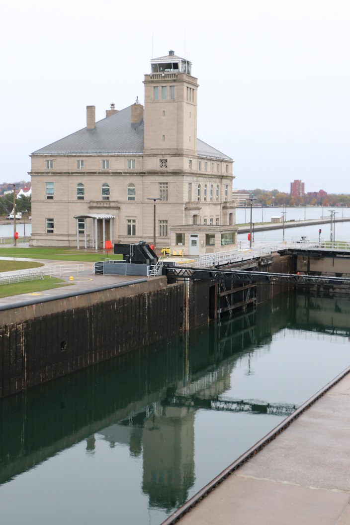 Michigan Exposures: The Administration Building of the Soo Locks