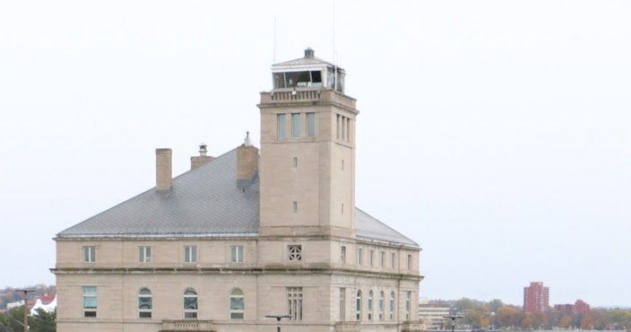 Michigan Exposures: The Administration Building of the Soo Locks