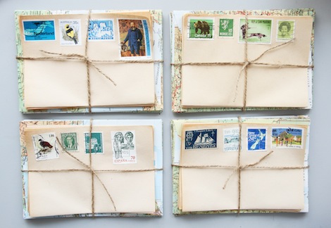 Ladybird Likes...: DIY vintage map letter writing set