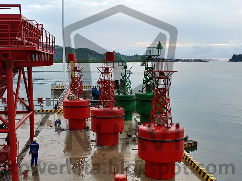 Instalasi Pelampung Suar - Jual lampu mercusuar, rambu pelampung ...