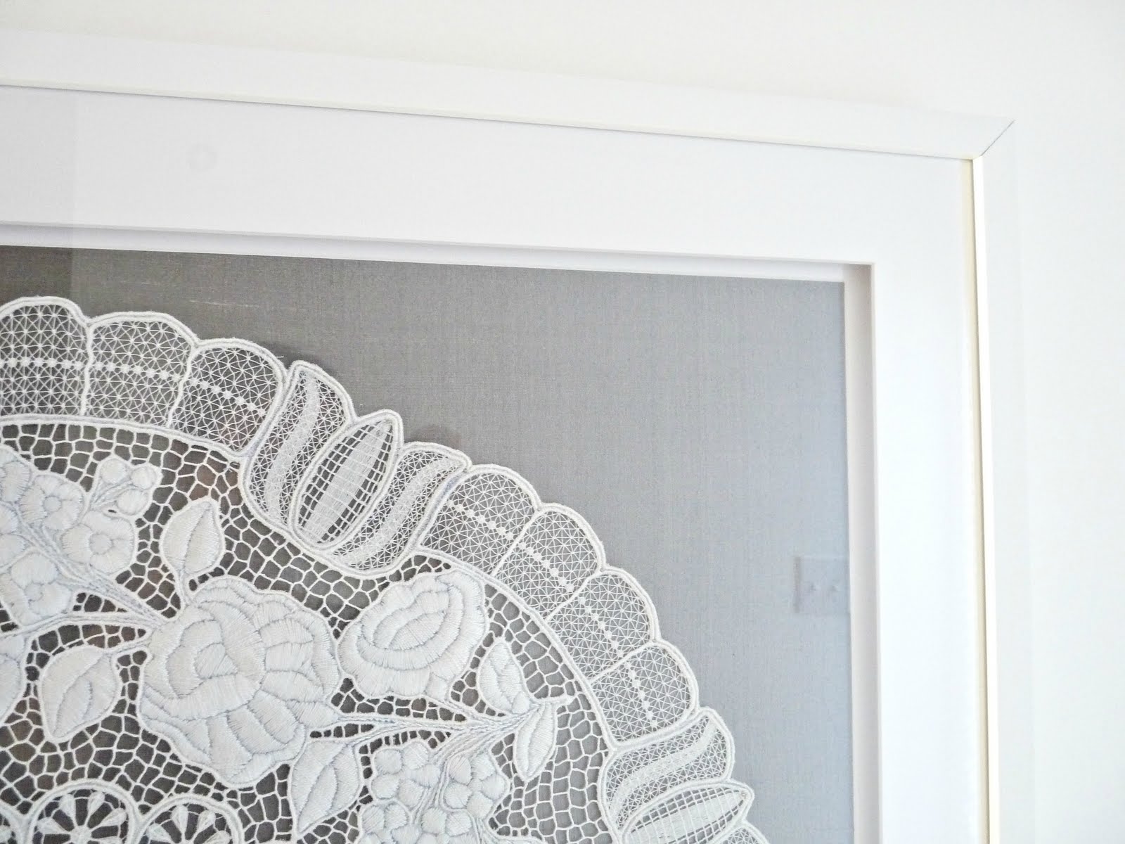 How to Frame Hungarian Embroidery or Doily for a Modern Look | Dans le ...