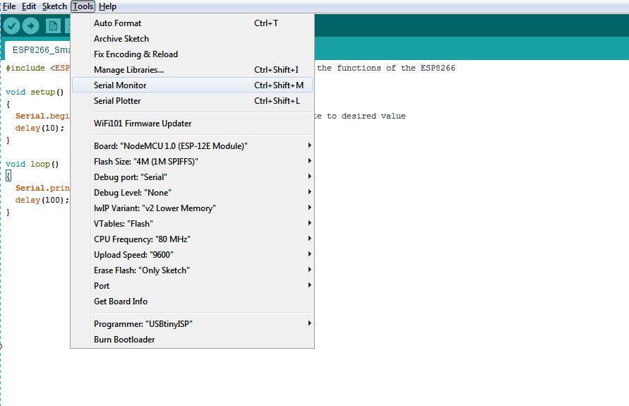 Programming the ESP8266 Module