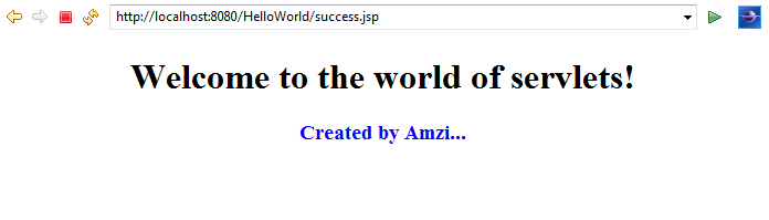 Servlet JSP based login example
