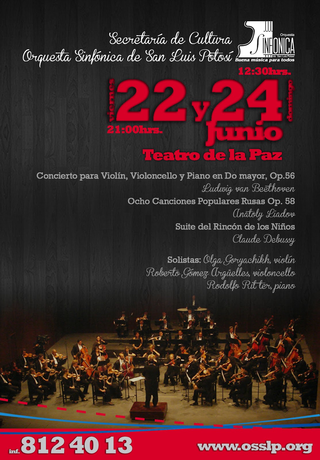 EL PIANISTA RODOLFO RITTER CONCERTARÁ CON LA OSSLP