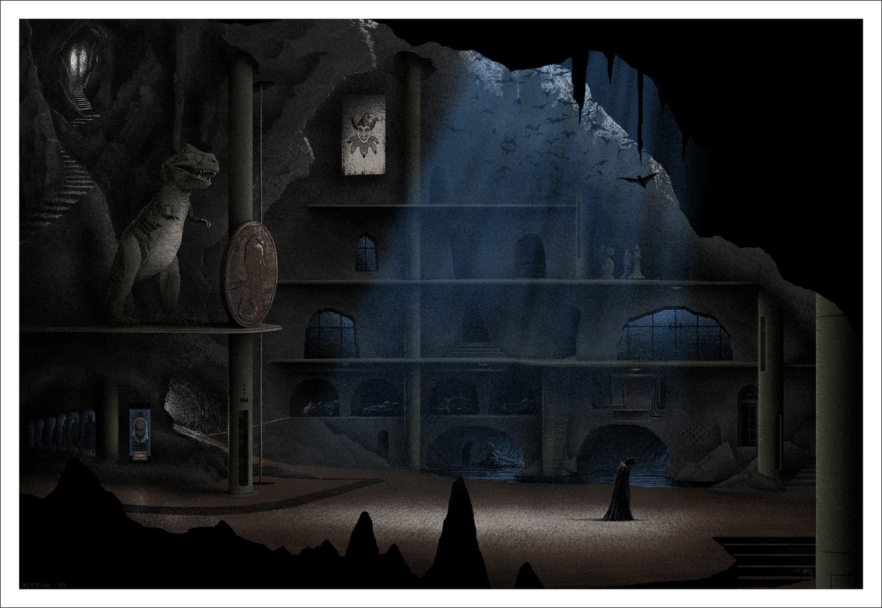 The Geeky Nerfherder: Cool Art: The Batcave by JC Richard