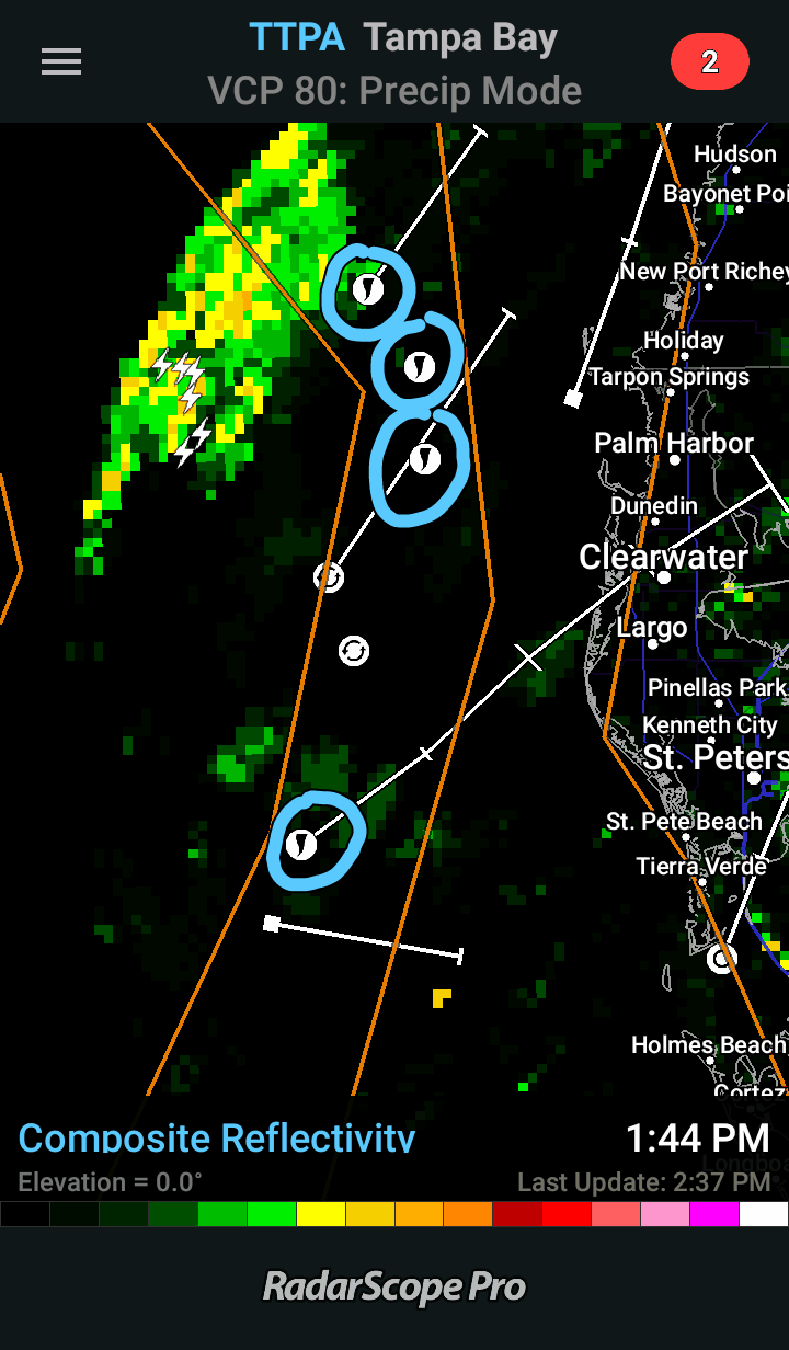 Ralph's Tropical Weather-RTW: radar detecting water spout off shore ...