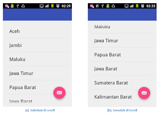 Contoh Android ListView pada Android Studio