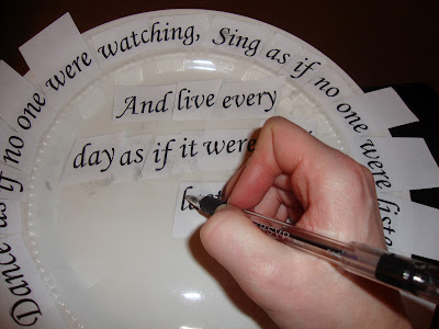 How to Write on Plates