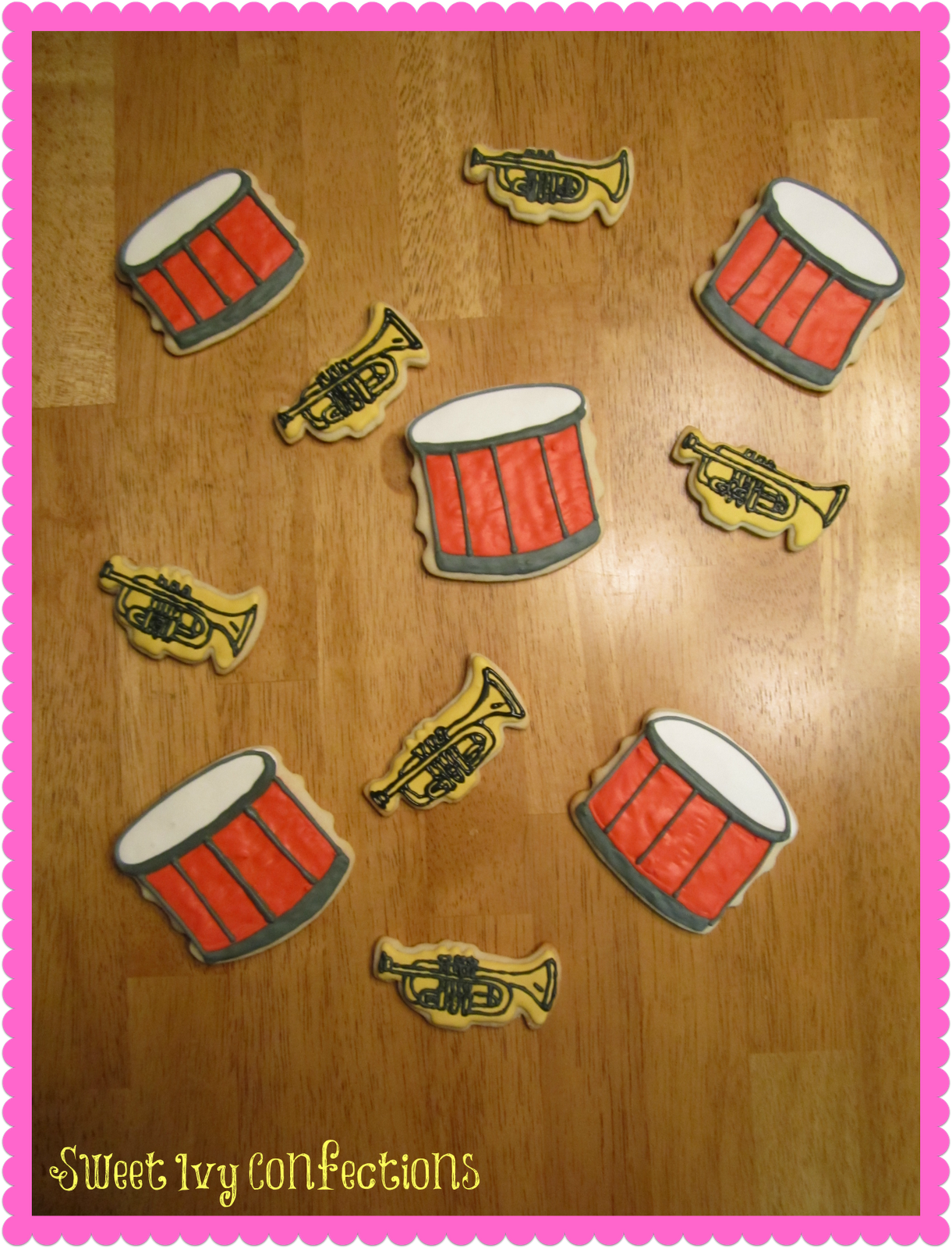 Sweet Ivy Confections: MSBOA Marching Band Festival Cookies 2012