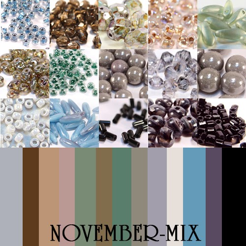 www.PERLE4U.de - Perlen * Anleitungen * Schmuck: NOVEMBER-MIX